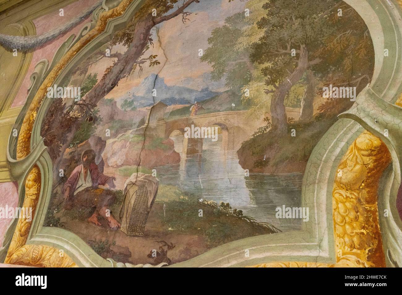 Beautiful Slovenska Bistrica Castle from outside and inside Stock Photo ...