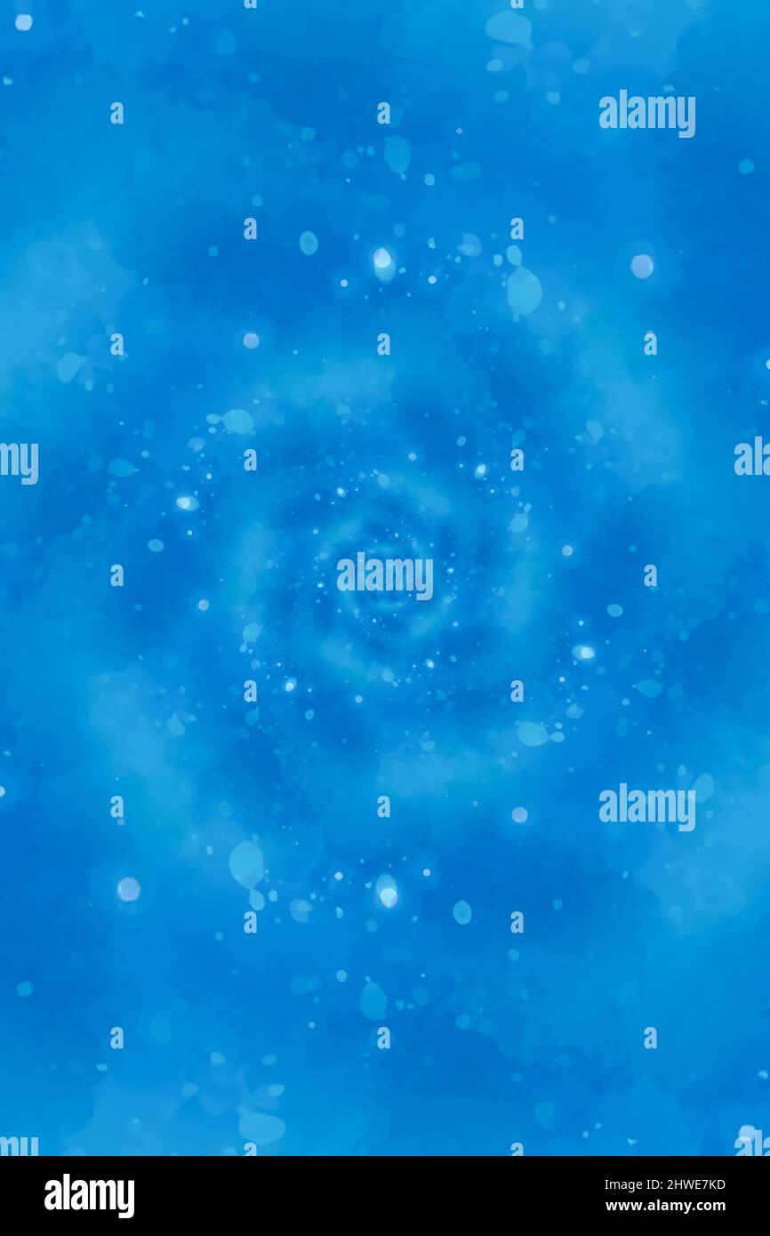 Abstract blue background with spiral. Swirling radial futuristic ...
