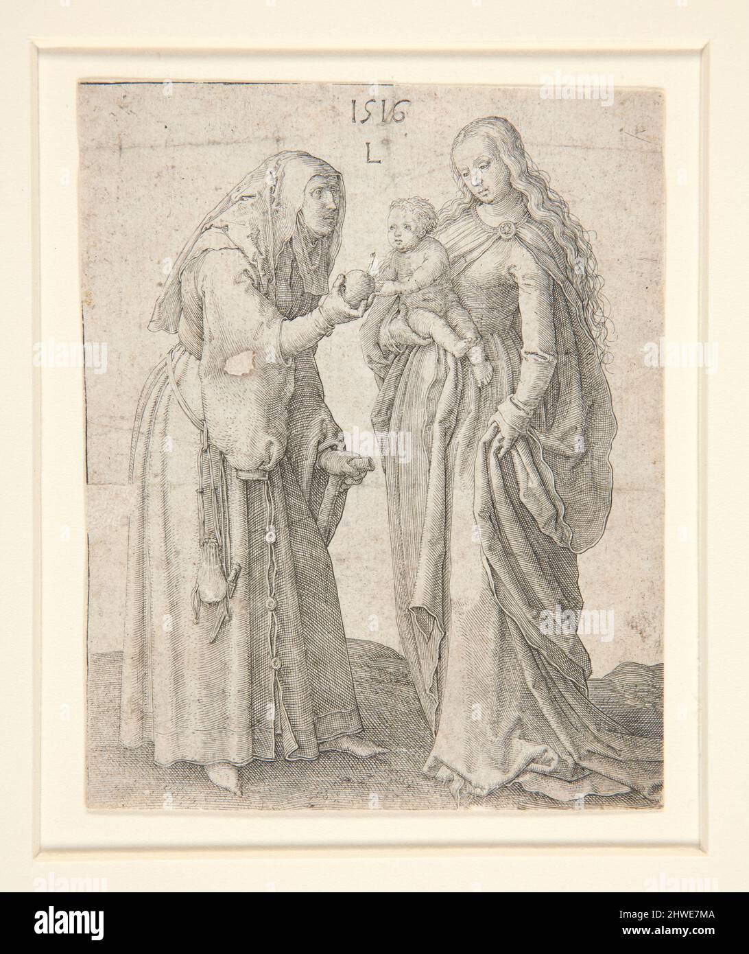 The Virgin with Child and St. Anne. Artist: Lucas van Leyden ...