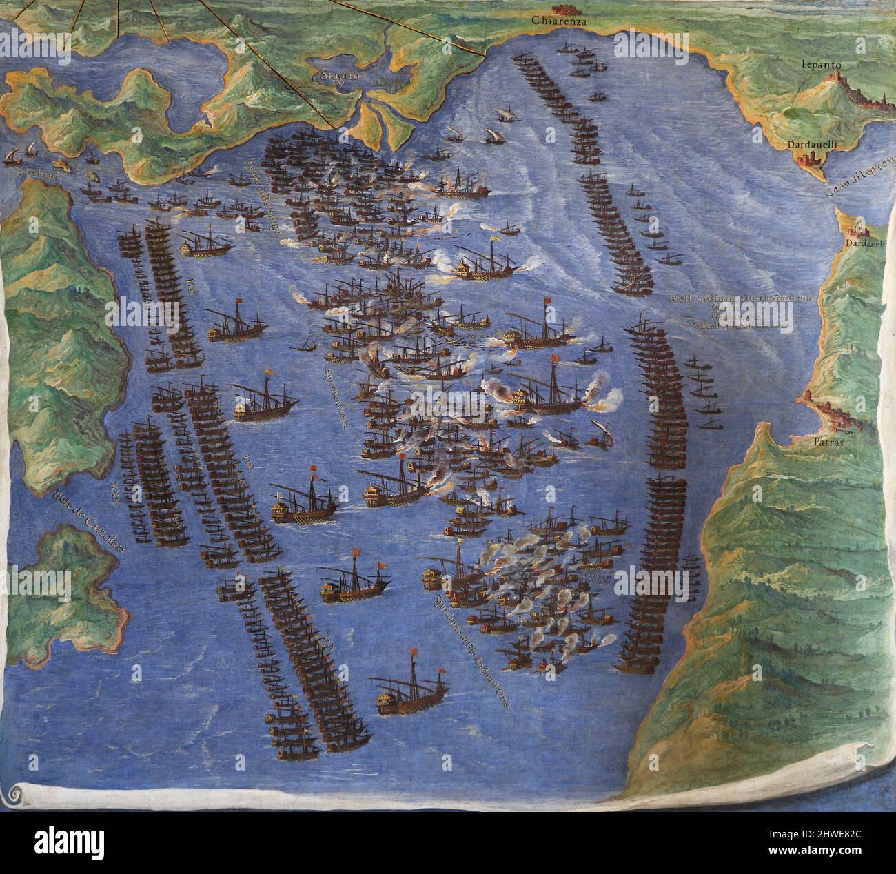 Map of lepanto hi-res stock photography and images - Alamy