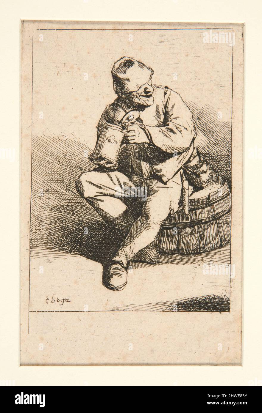 The Drinker. Artist: Cornelis Bega, Dutch, 1631/32–1664 Stock Photo - Alamy