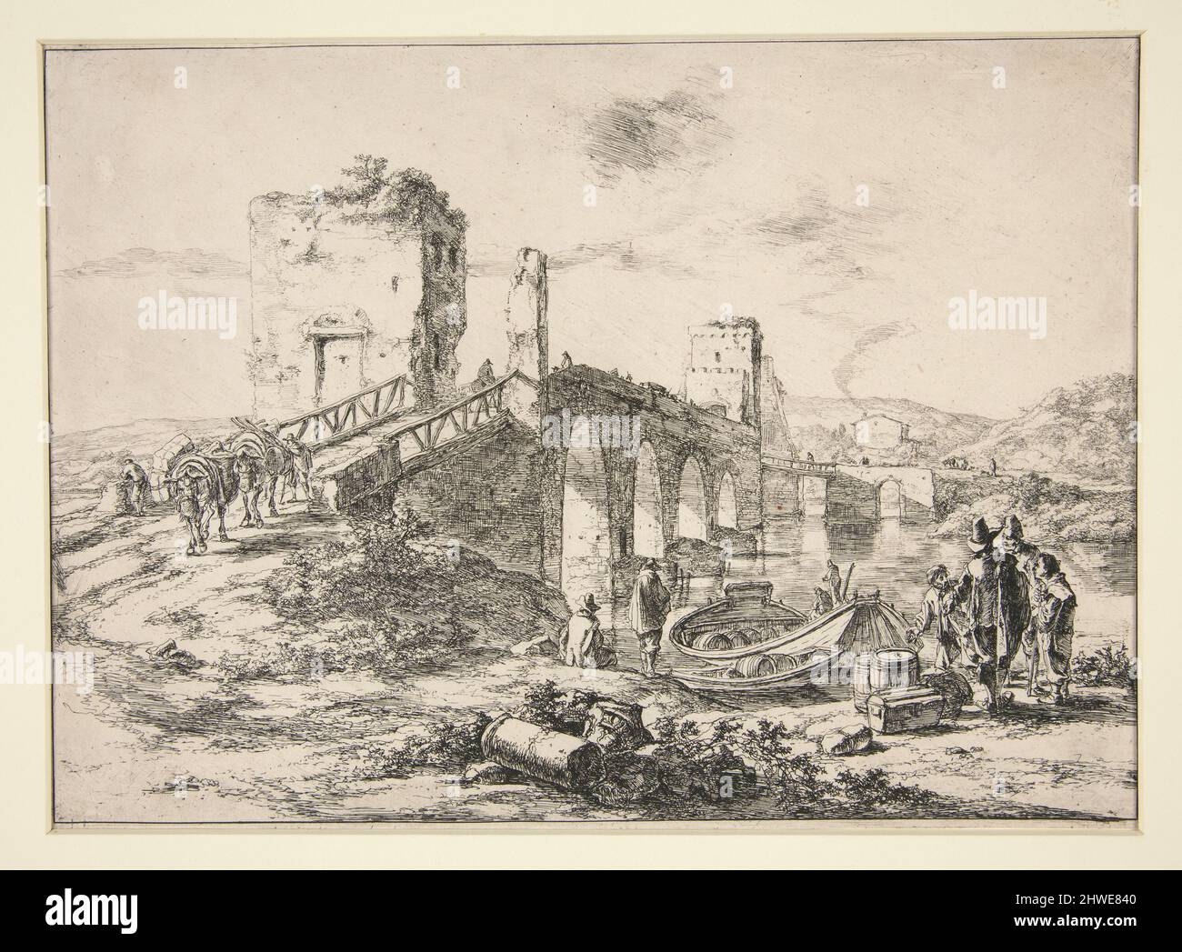 Ponte Molle. Artist: Jan Both, Dutch, 1618–1652 Stock Photo - Alamy