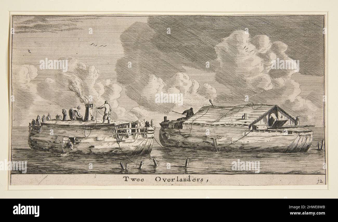 Two Boats (“Twee Overlanders”). Artist: Reinier Nooms, Dutch, 1623–1664 ...