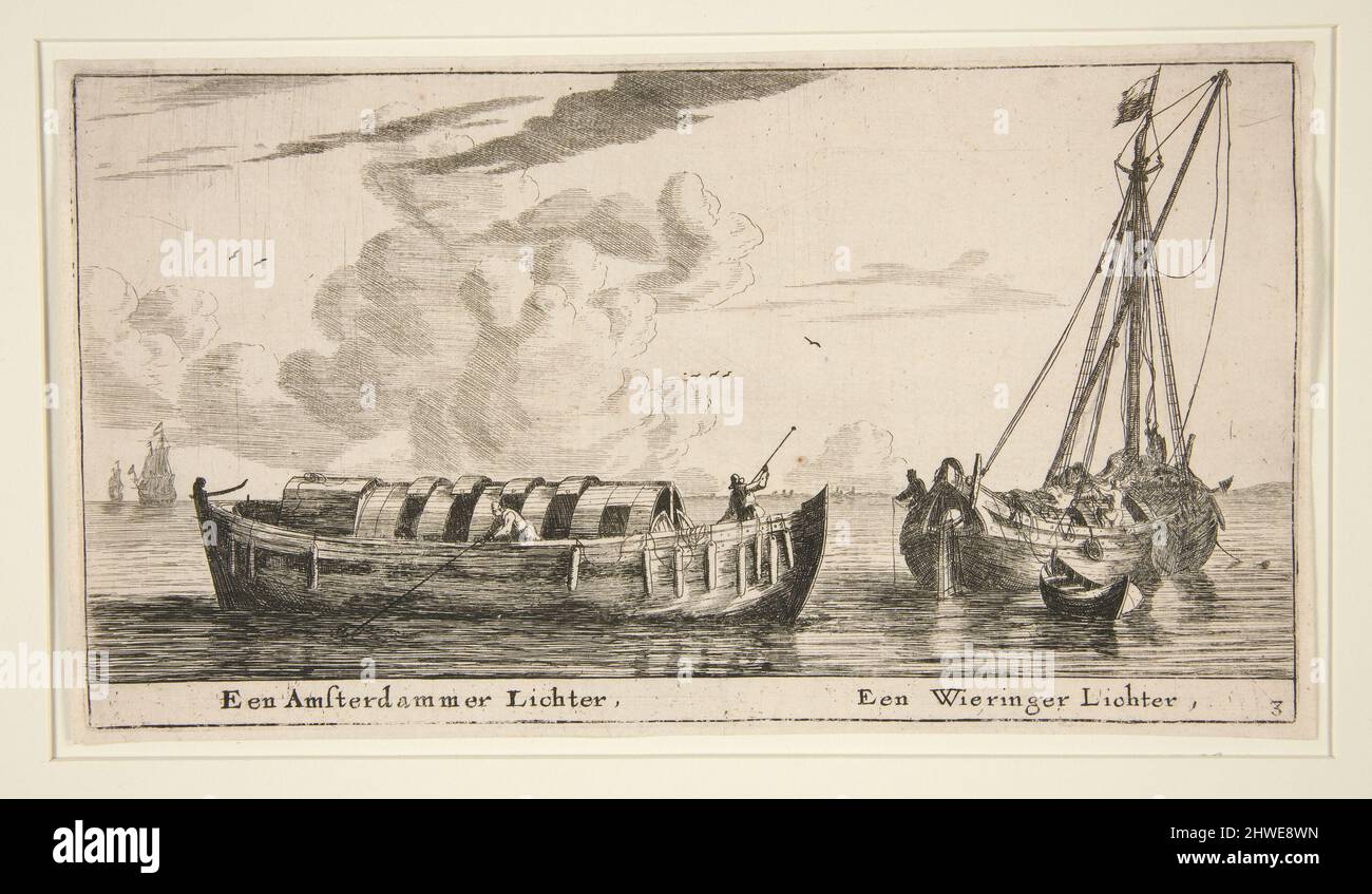Two Boats (“Een Amsterdammer Lichter, Een Wieringer Lichter”). Artist ...