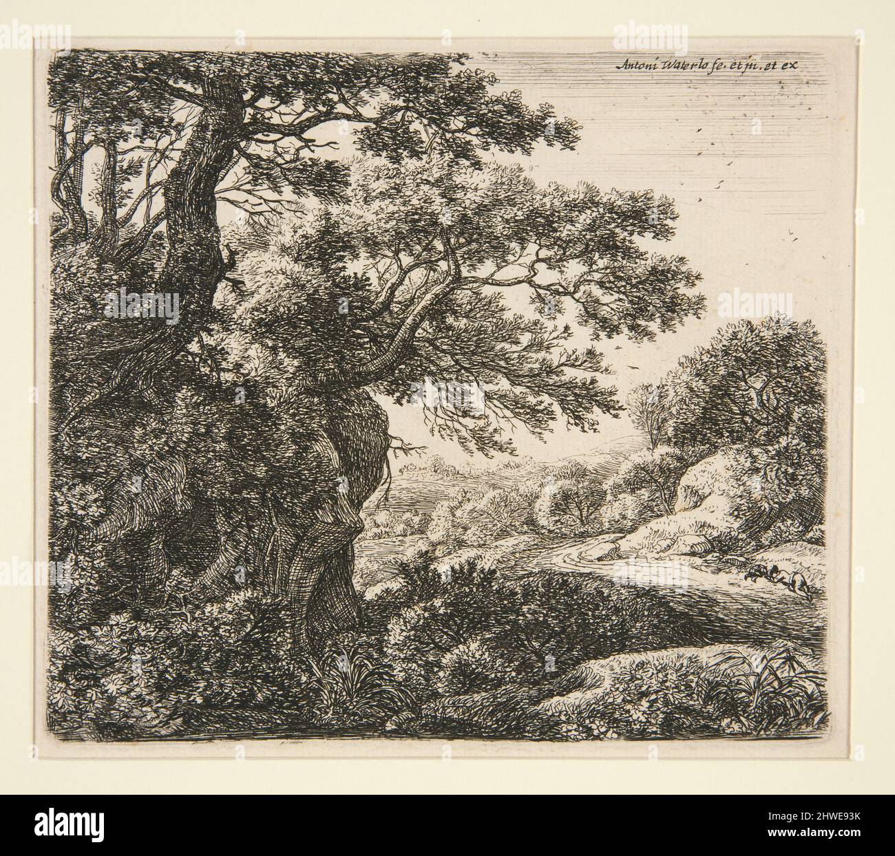 Le Dormeur au bord du chemin. Artist: Anthonie Waterloo, Dutch, 1610 ...