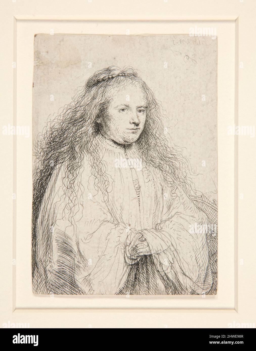 The Little Jewish Bride (Saskia as St. Catherine). Artist: Rembrandt ...