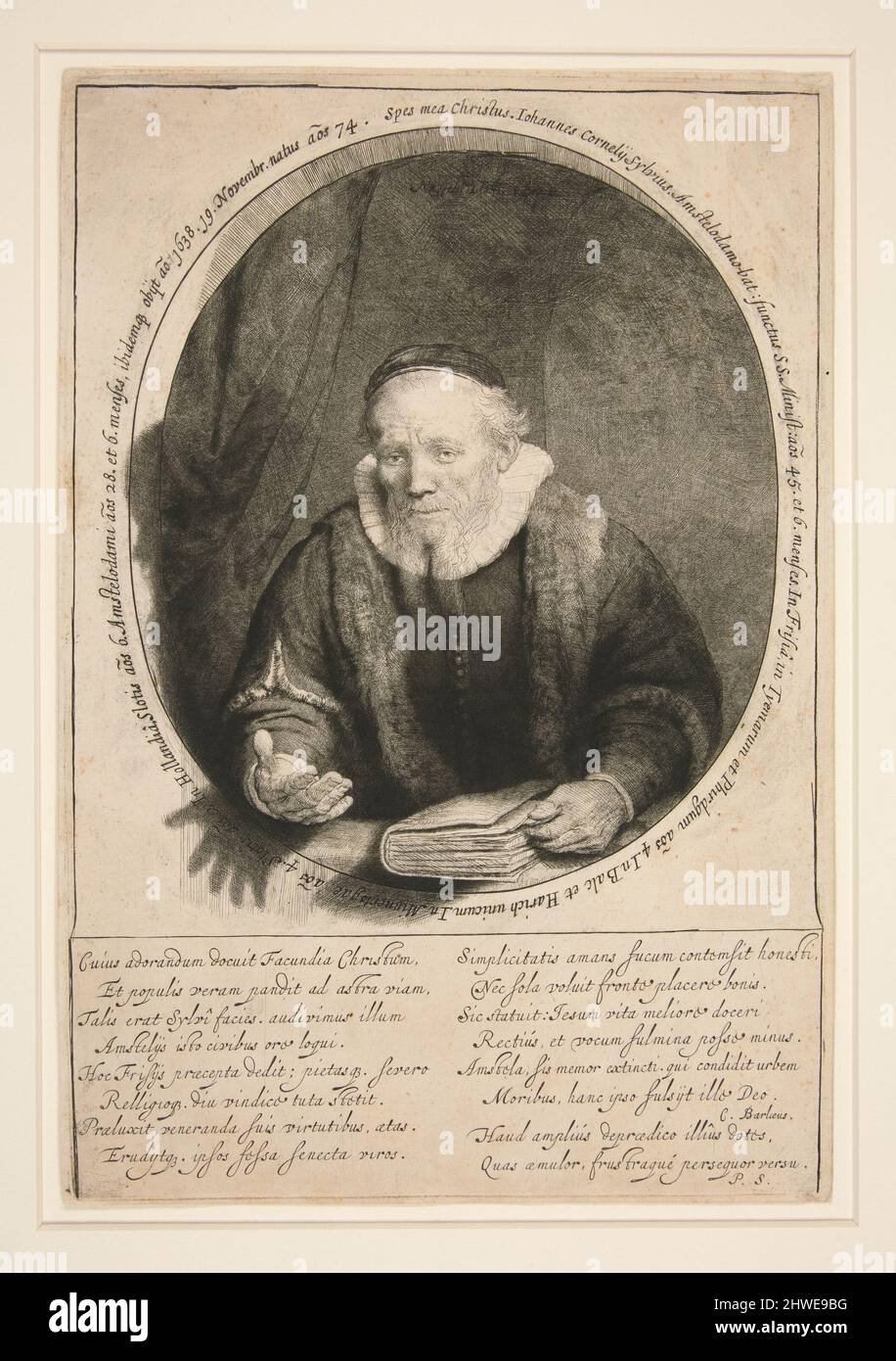 Jan Cornelis Sylvius, Preacher. Artist: Rembrandt (Rembrandt van Rijn ...