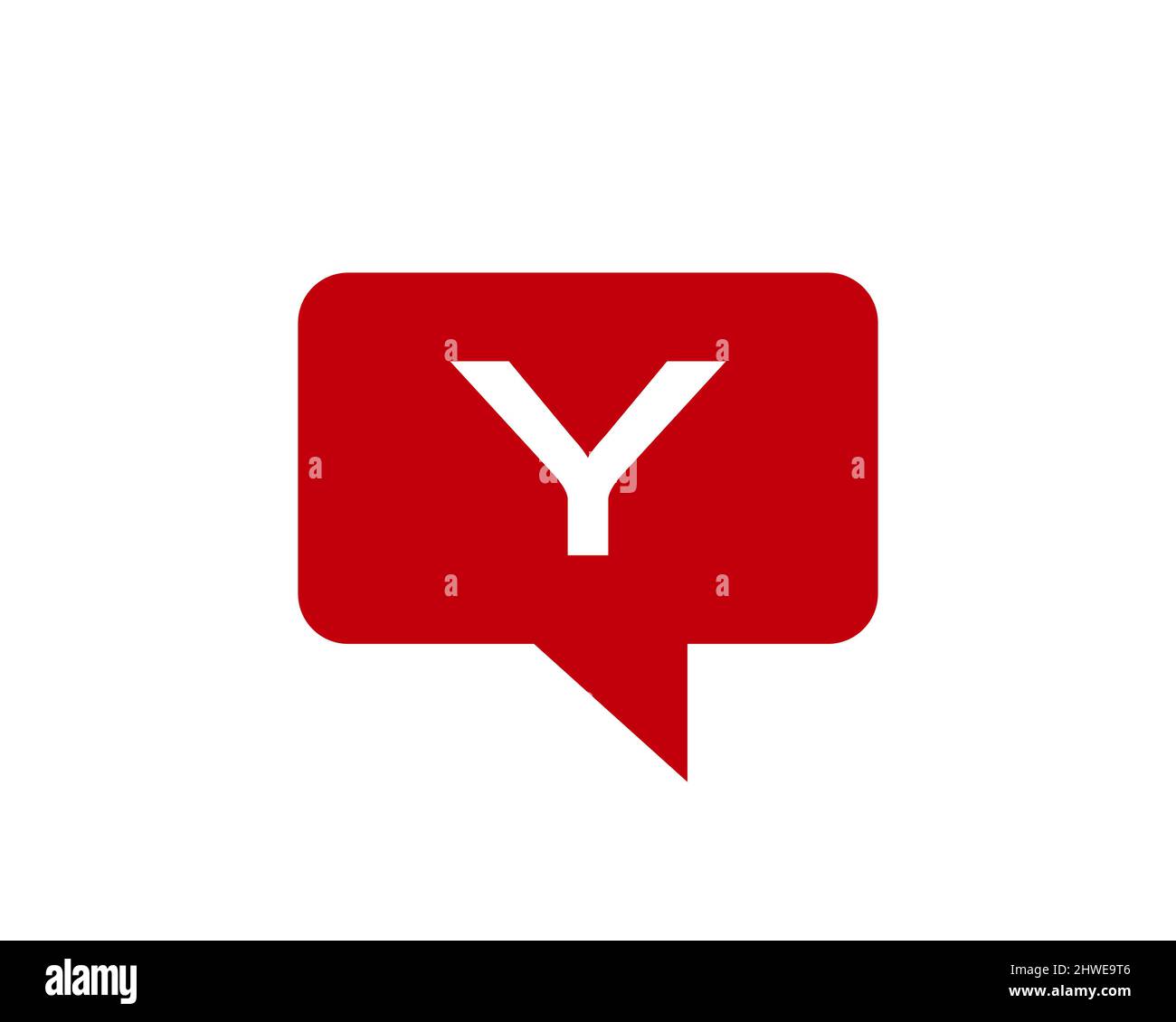 Chat Logo On Y Letter Concept. Letter Y Chat Logo. Letter Y ...