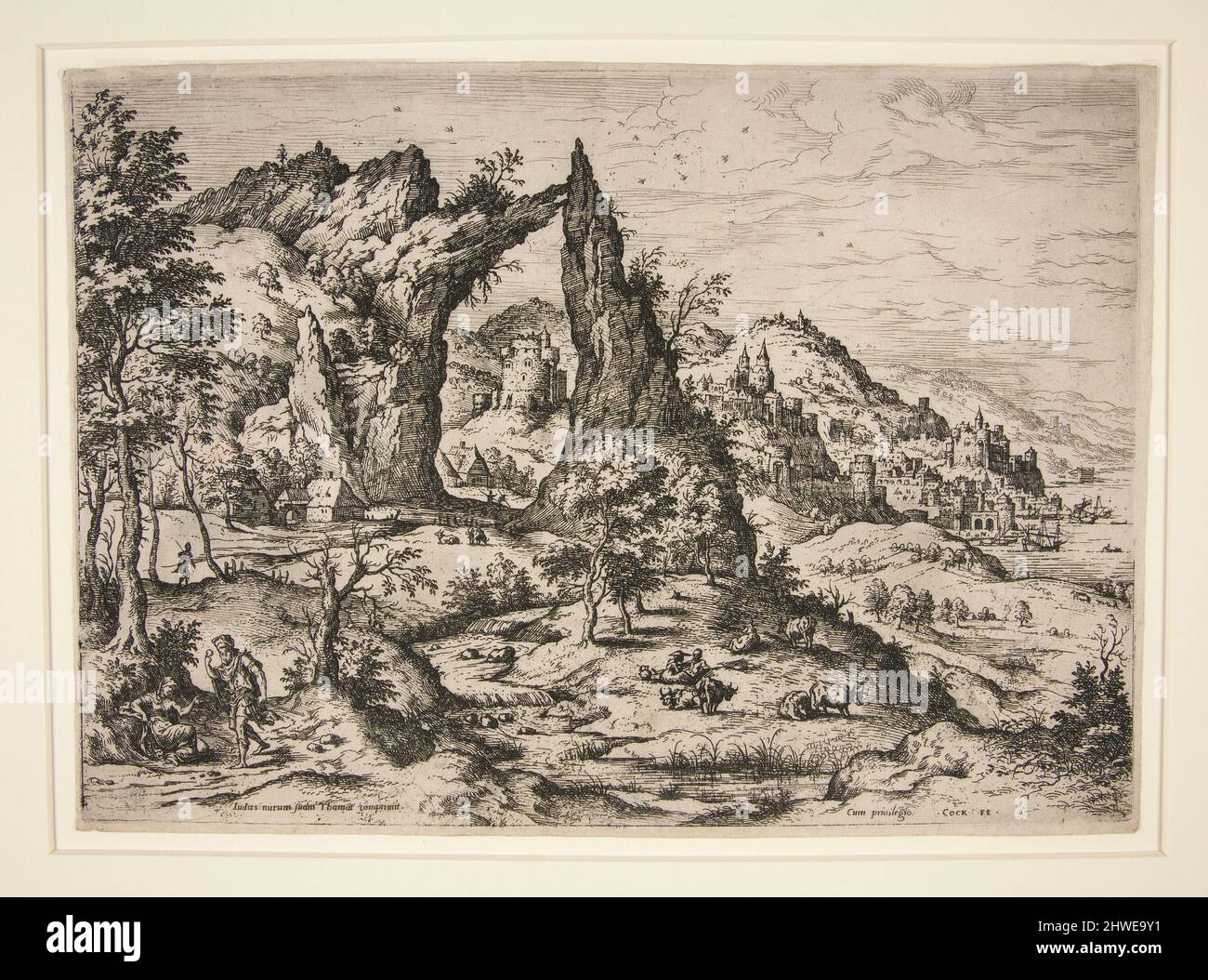 Judas and Thamar, from Landscapes with Biblical and Mythological Scenes ...