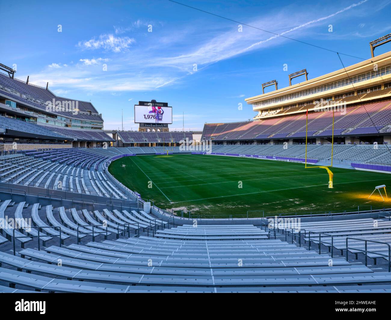 Amon Carter Football Stadium. TCU campus Fort Worth, Texas Stock Photo ...