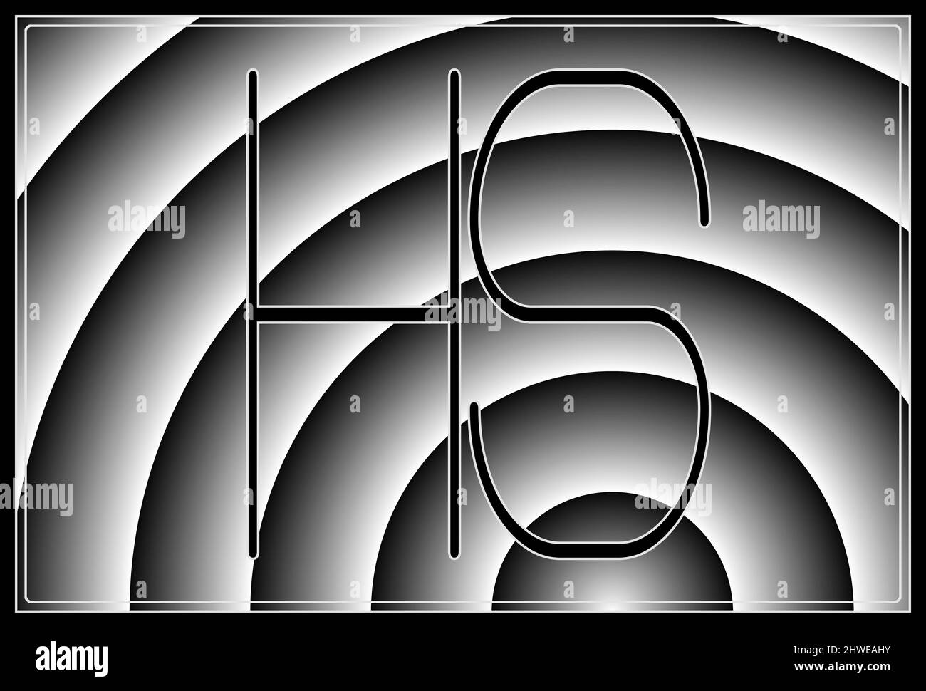 Signature with the two capital letters HS , contur Stock Photo - Alamy