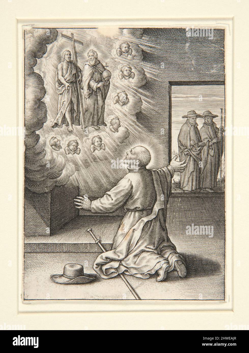 Vision of God the Father and Christ, from the series The Life of Ignatius of Loyola. Artist ...