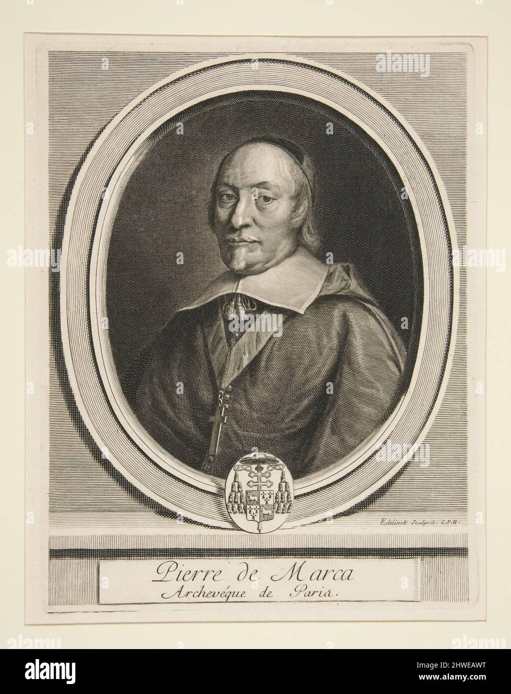 Portrait of Pierre de Marca. Artist: Gérard Edelinck, Flemish, active ...