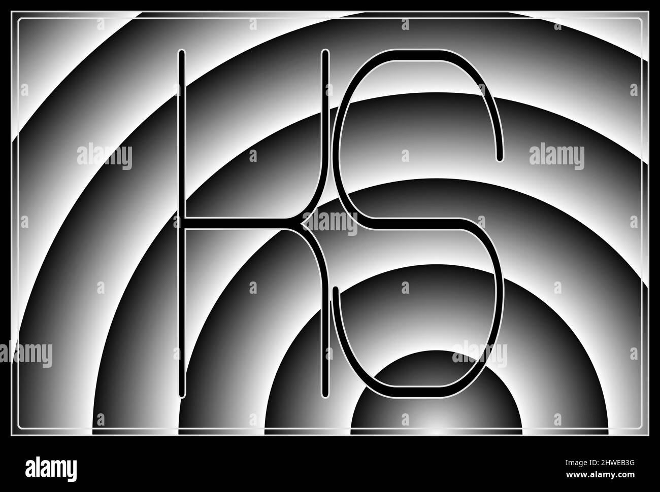 Signature with the two capital letters KS , contur Stock Photo - Alamy