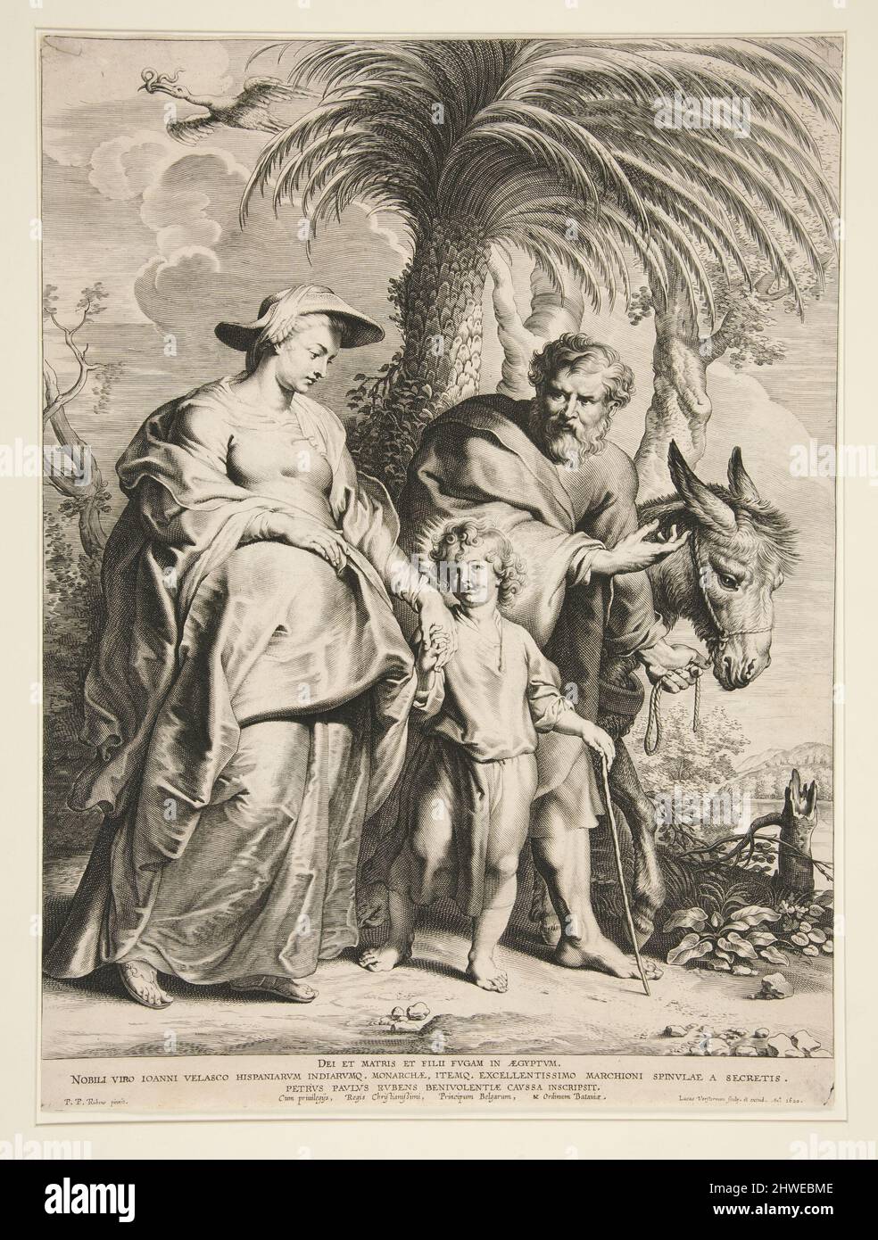 “Dei et Matris et Filii Fugam in Aegyptum”. Artist: Lucas Vorsterman ...