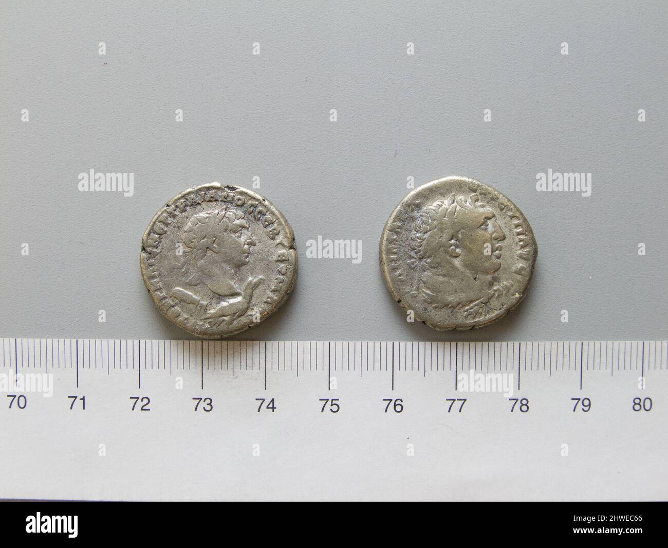 Tetradrachm of Trajan, Emperor of Rome from Antioch. Ruler: Trajan ...