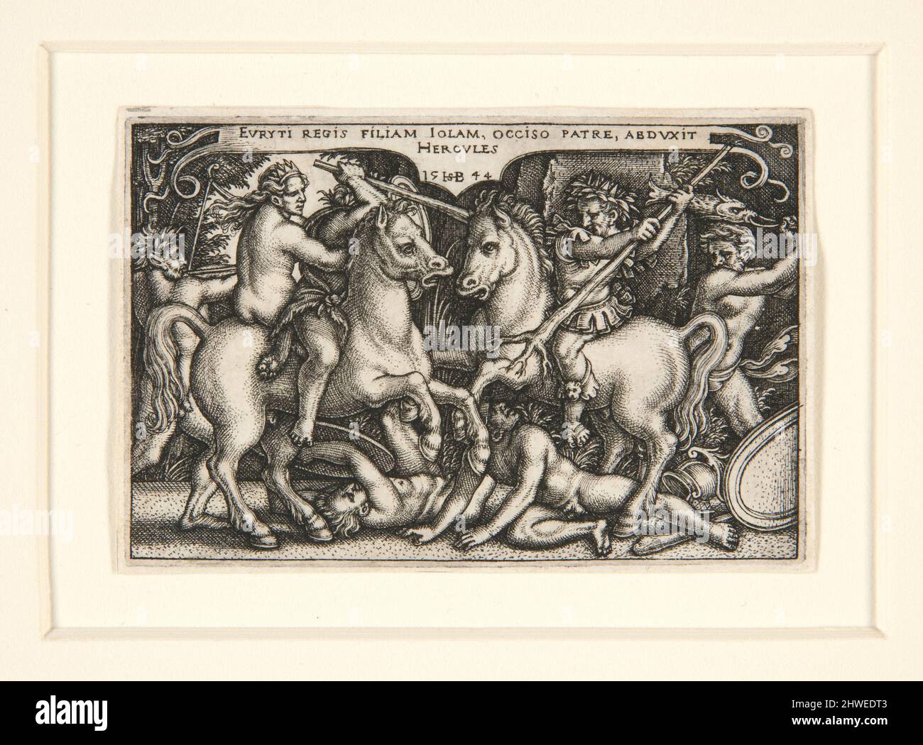 Hercules Kidnapping Jole. Artist: Hans Sebald Beham, German, 1500–1550 ...