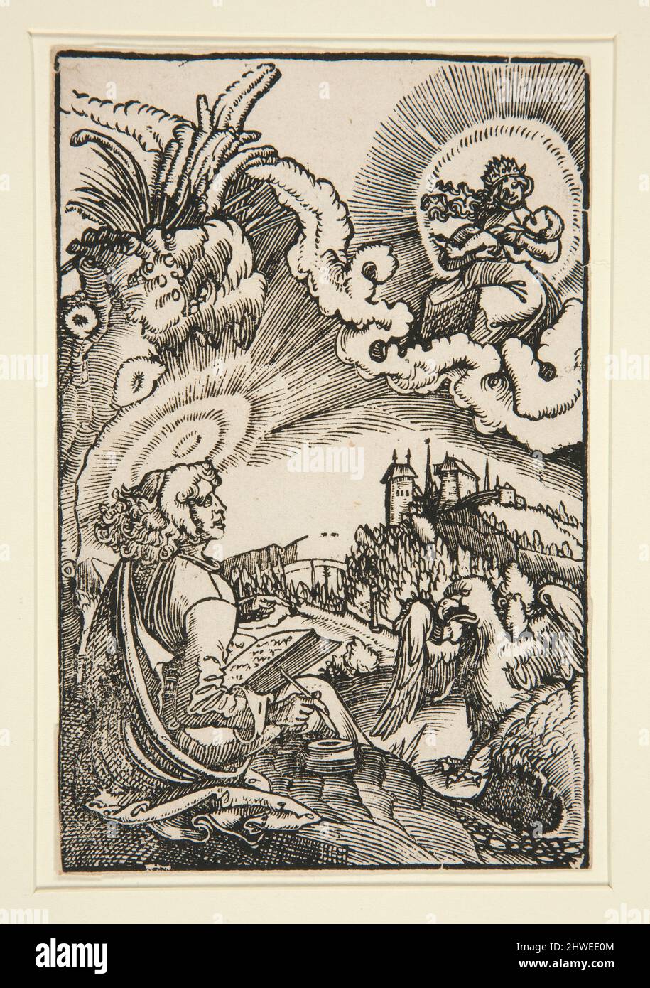 St. John on Patmos. Artist: Georg Lemberger, German, ca.1490 - 1540 ...