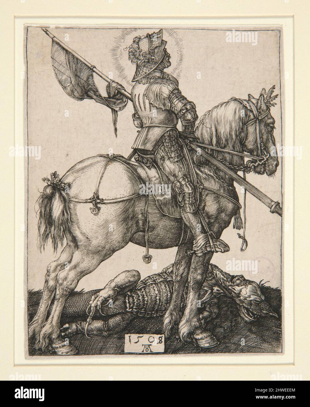 Saint George on Horseback. Artist: Albrecht Dürer, German, 1471–1528 ...