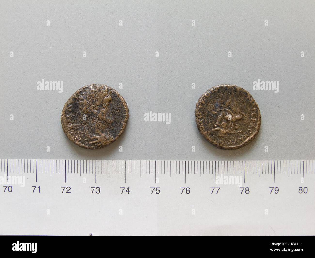 Coin of Antoninus Pius, Emperor of Rome from Samosata. Ruler: Antoninus ...
