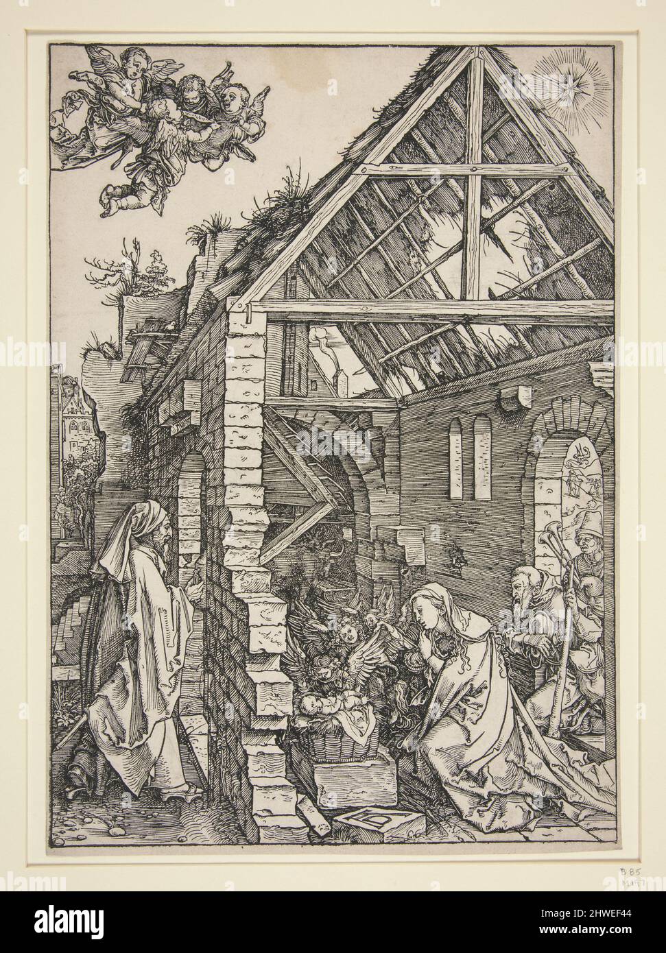 The Nativity, from The Life of the Virgin. Artist: Albrecht Dürer ...