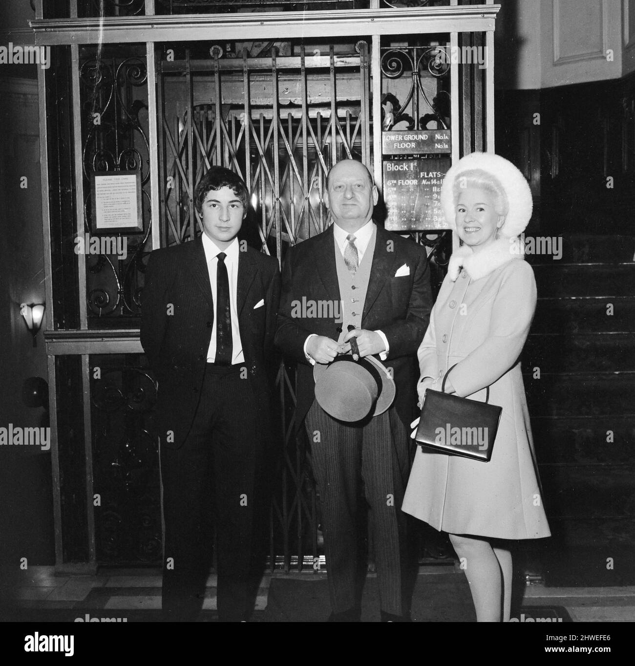 Media Mogul Lew Grade with his wife Lady Grade and their son Paul, as ...