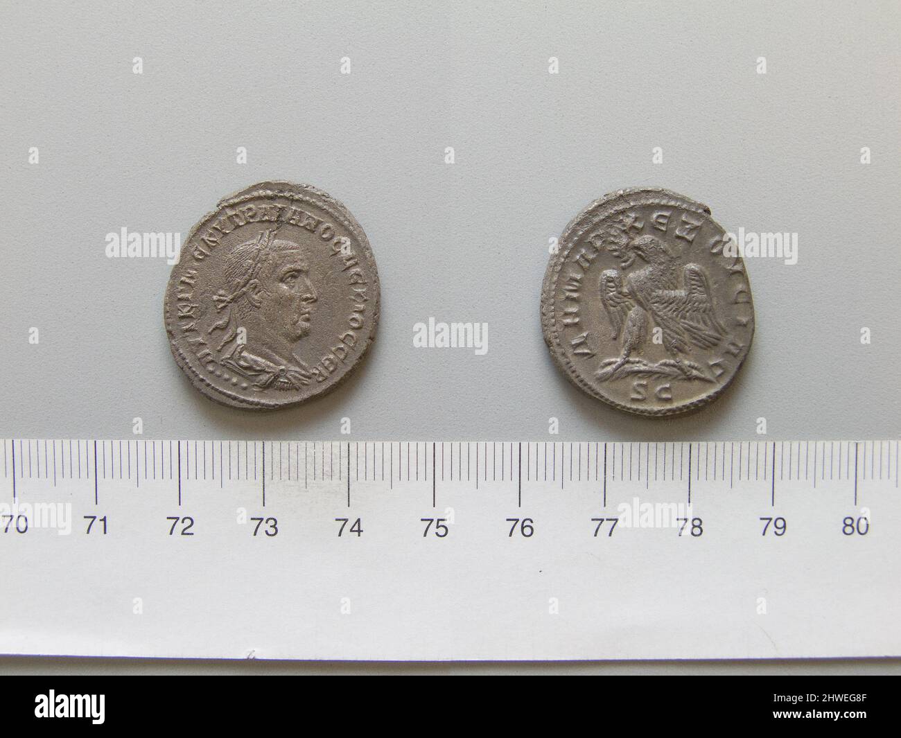 Tetradrachm of Trajan Decius, Emperor of Rome from Antioch. Ruler ...