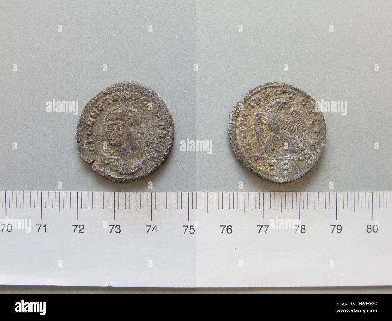 Tetradrachm of Trajan Decius, Emperor of Rome from Antioch. Ruler ...