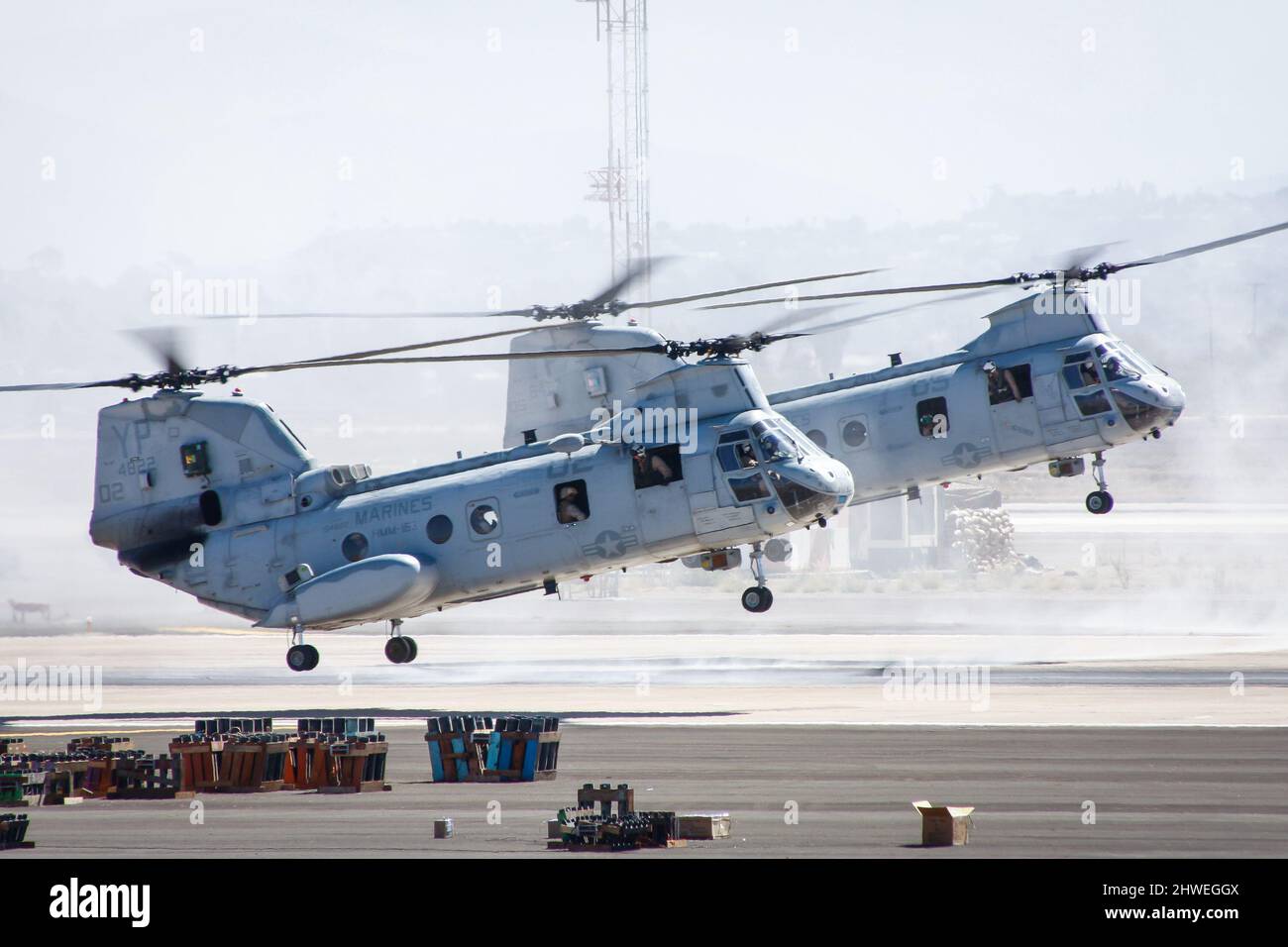 Navy Ch 46 Helicopter
