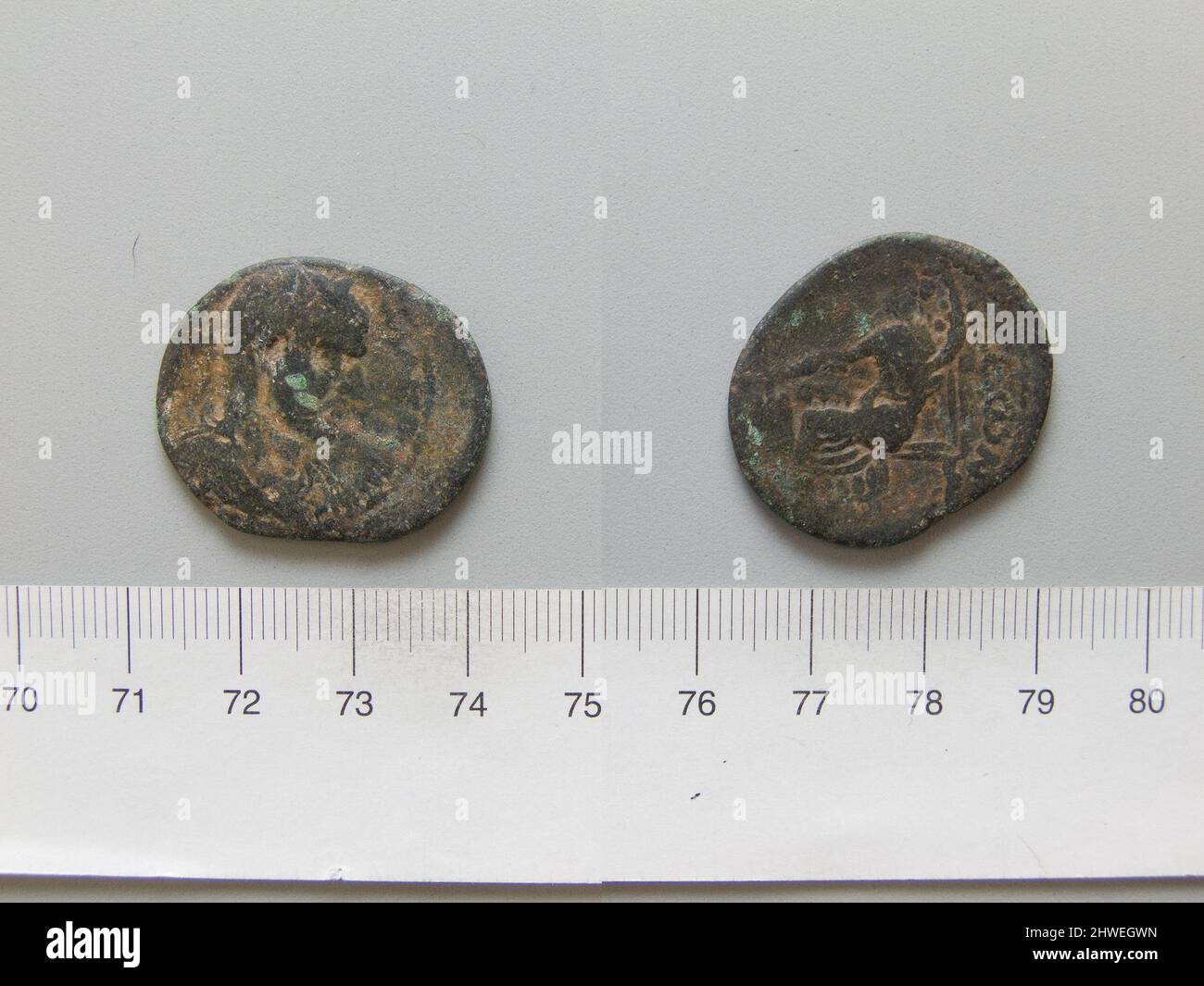 Coin of Macrinus, Emperor of Rome from Gabala. Ruler: Macrinus, Emperor ...