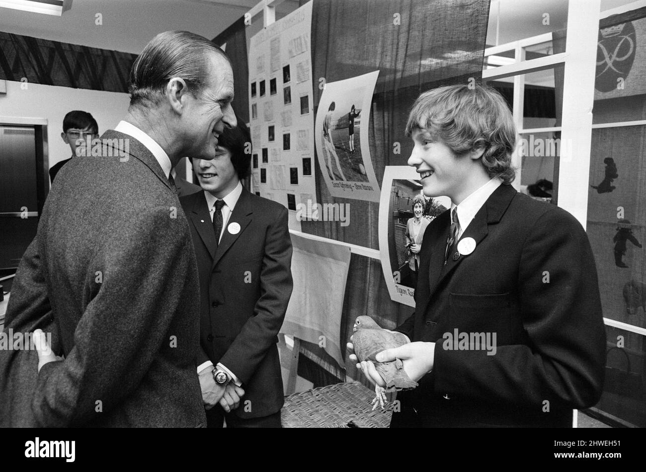 Prince Philip, Duke of Edinburgh, pictured during a visit to Birmingham ...
