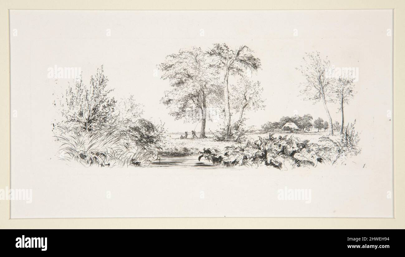 Essay in Etching, No. 1: Landscape with a Swamp. Artist: Adolf ...
