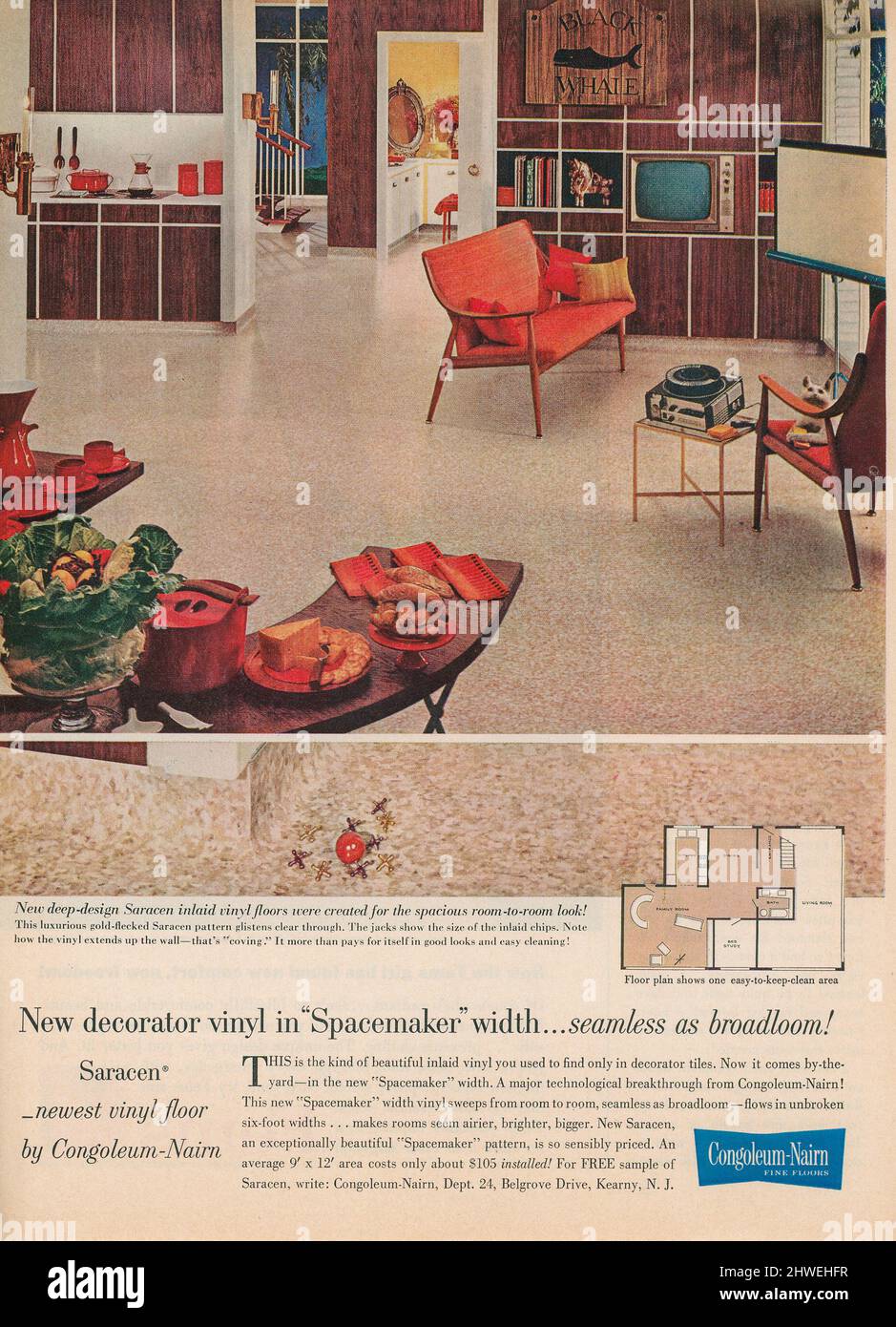 Vintage March 1962 "Good Housekeeping" magazine advert, USA Stock Photo ...