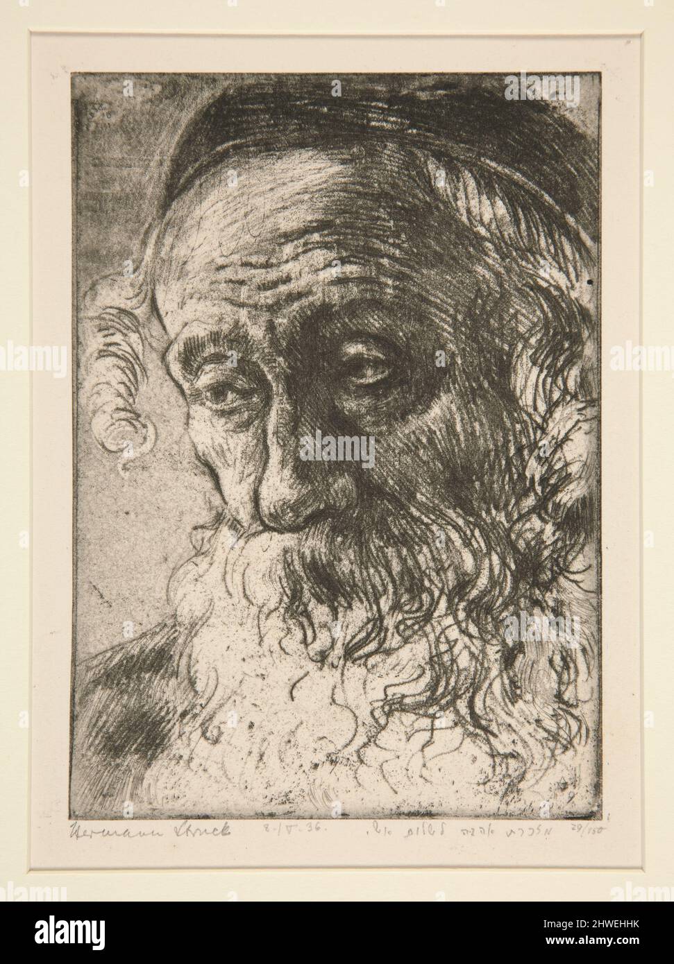 Alte Jude aus Jaffa [Jew from Jaffa]. Artist: Hermann Struck, German ...