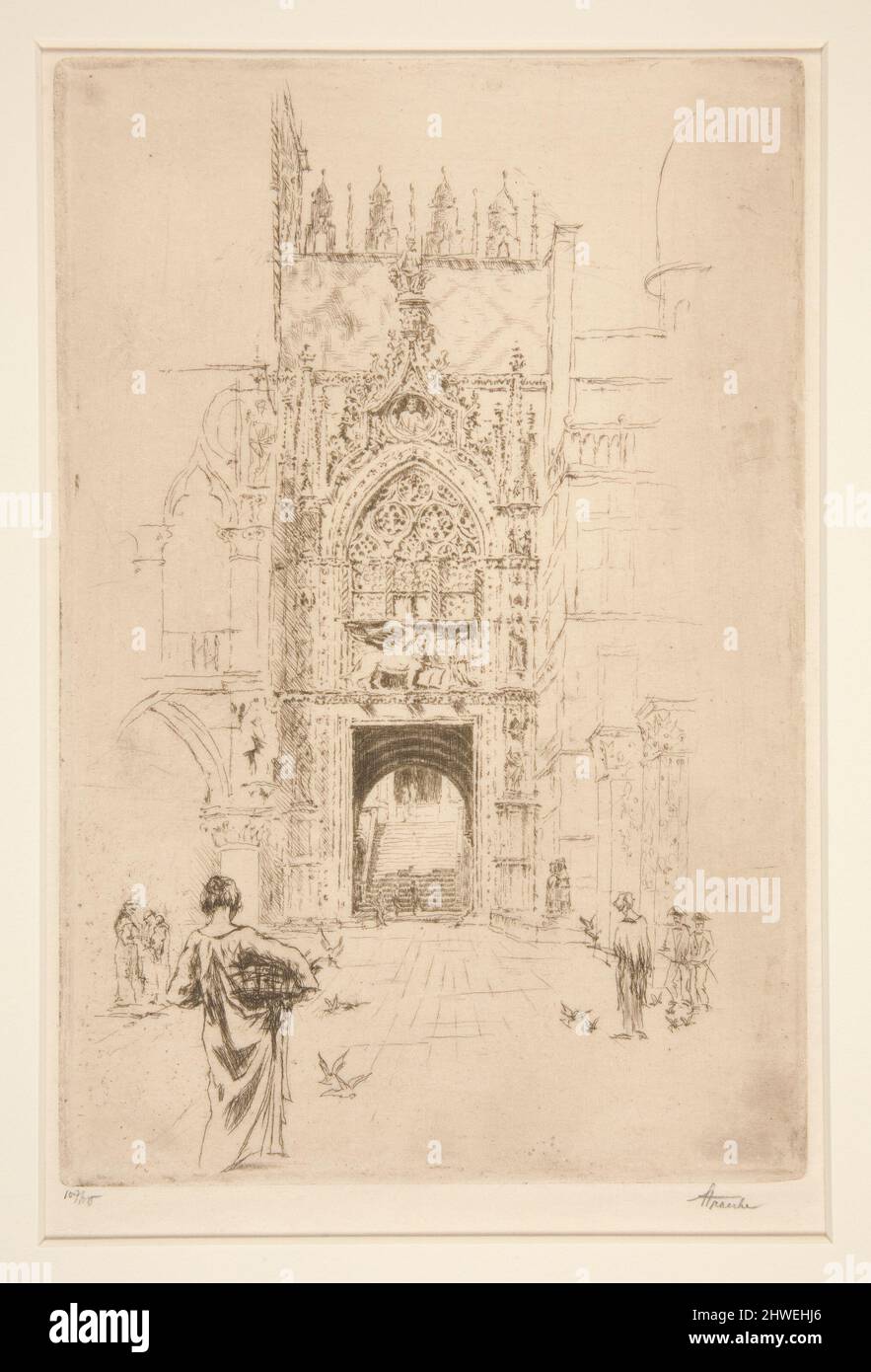 Untitled [Venice street scene]. Artist: William Straube, German, 1887 ...