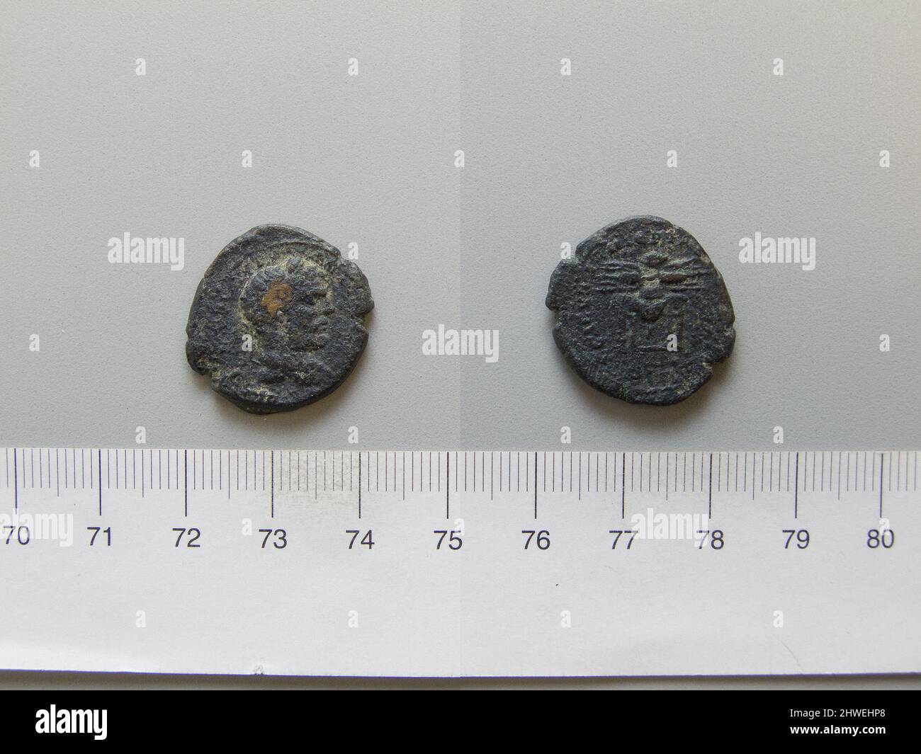 Coin of Caracalla, Roman Emperor from Seleucia Pieria. Ruler: Caracalla ...