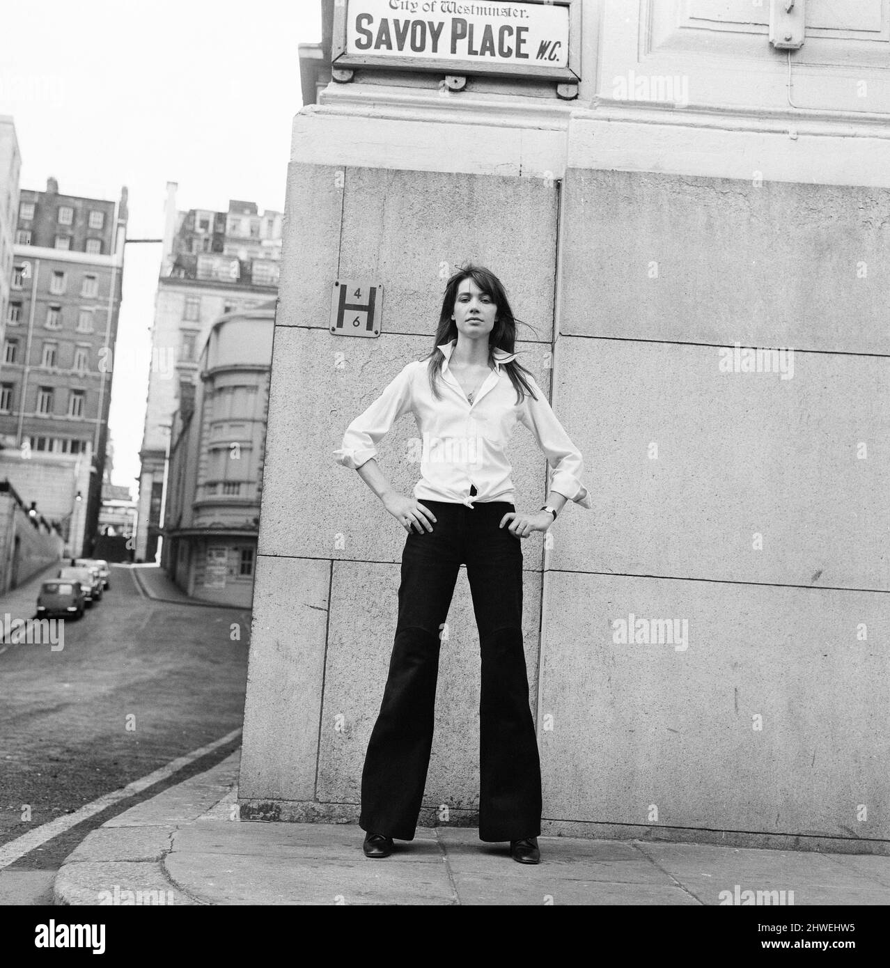 Francoise Hardy, french singer pictured in London, 21st June 1970 ...