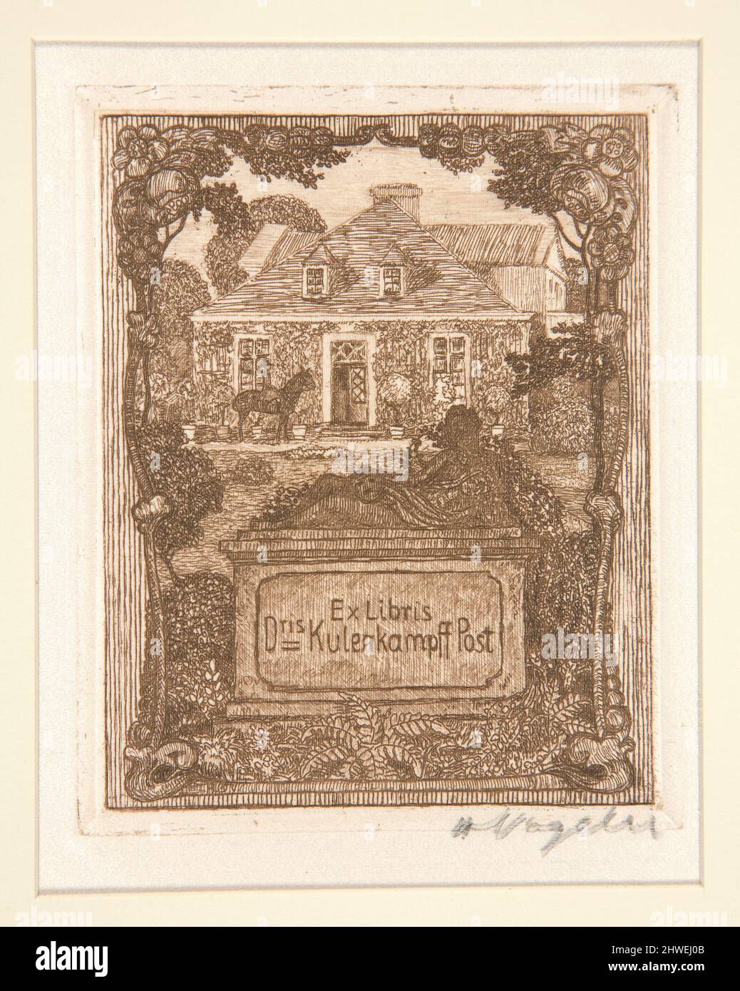History of bookplates hi-res stock photography and images - Alamy