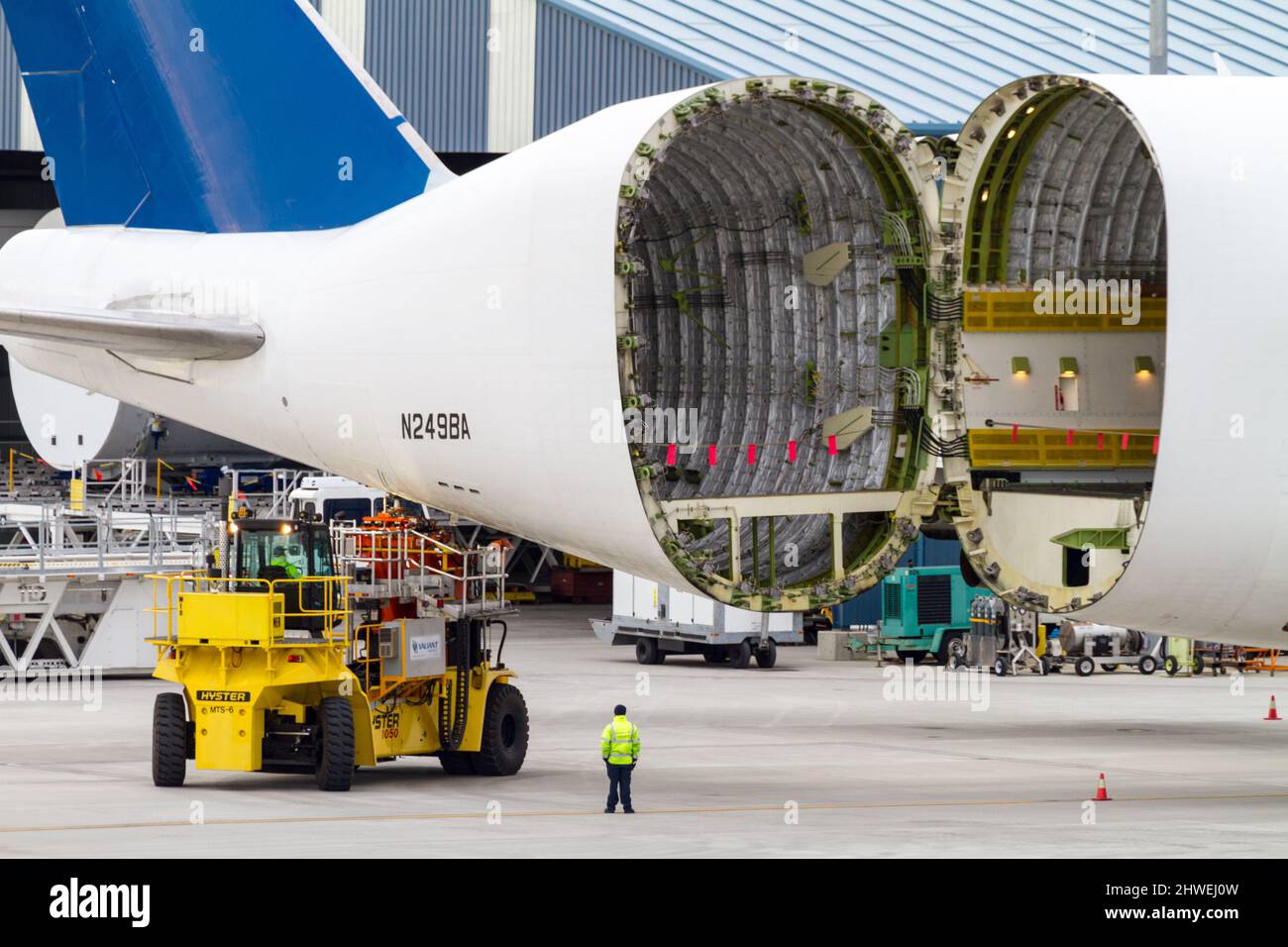 Boeing 747 dreamlifter hi-res stock photography and images - Alamy