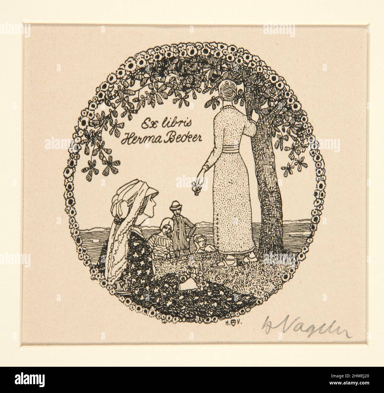 Bookplates. Artist: Heinrich Vogeler, German, 1872–1942 Stock Photo - Alamy