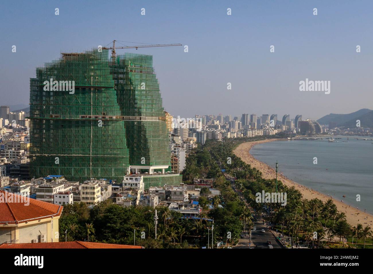 View of Sanya Bay at Hainan Island, China Stock Photo - Alamy