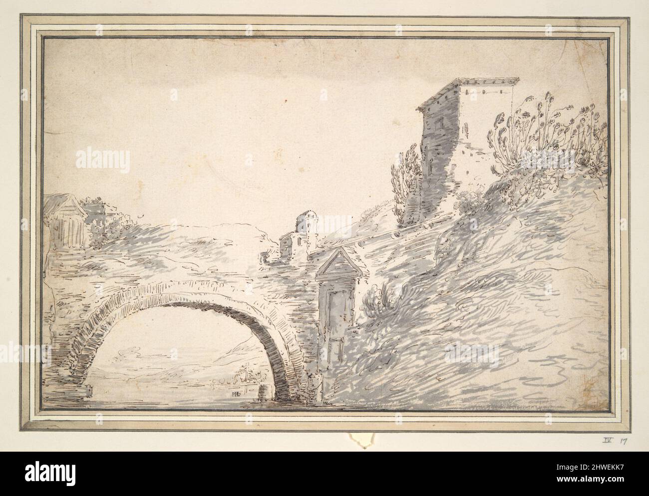 Old Stone Bridge. Artist: Unknown Stock Photo - Alamy