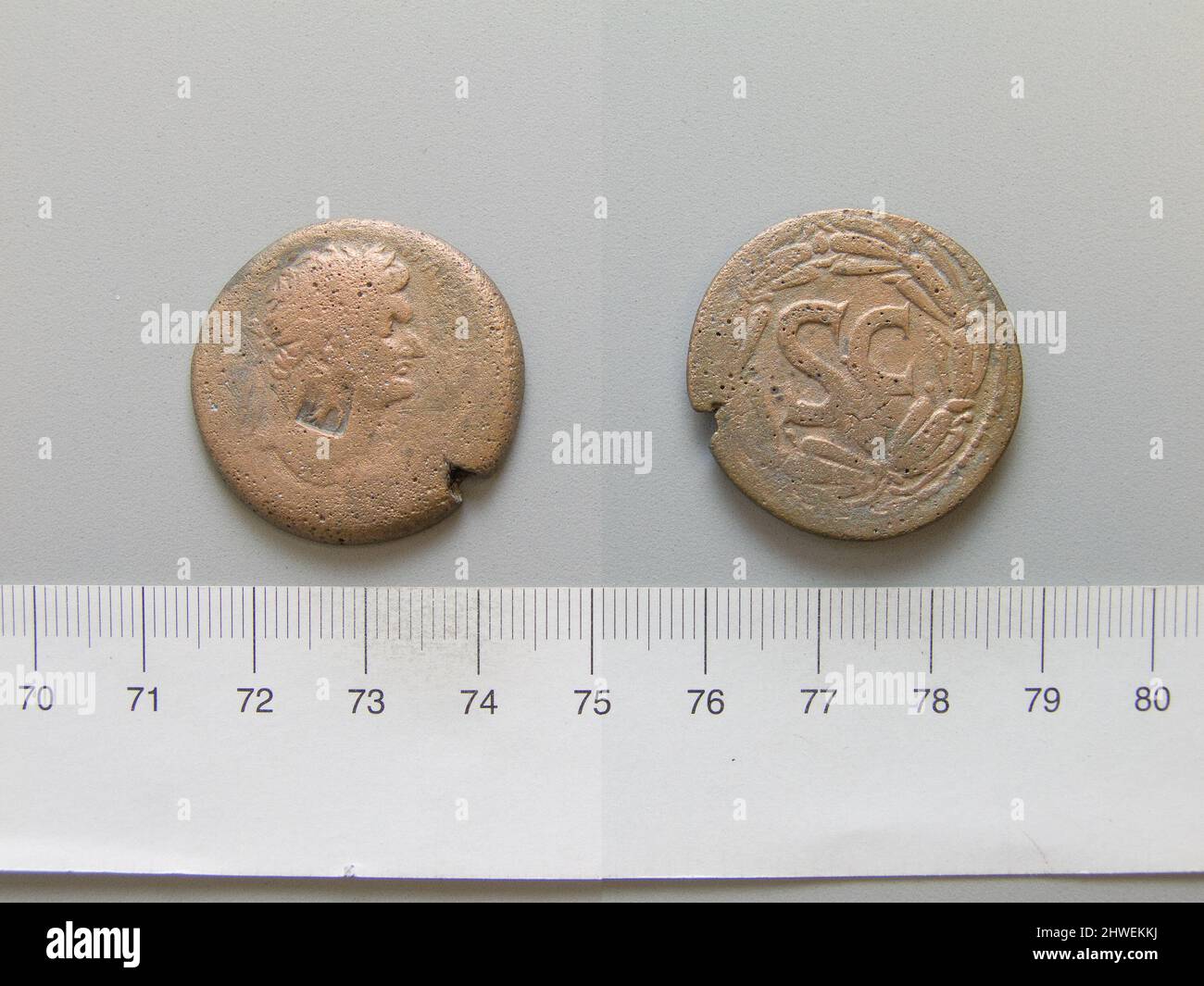 Dupondius of Domitian, Emperor of Rome from Antioch. Ruler: Domitian ...