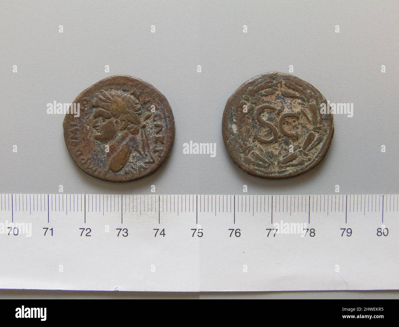 Dupondius of Domitian, Emperor of Rome from Antioch. Ruler: Domitian ...
