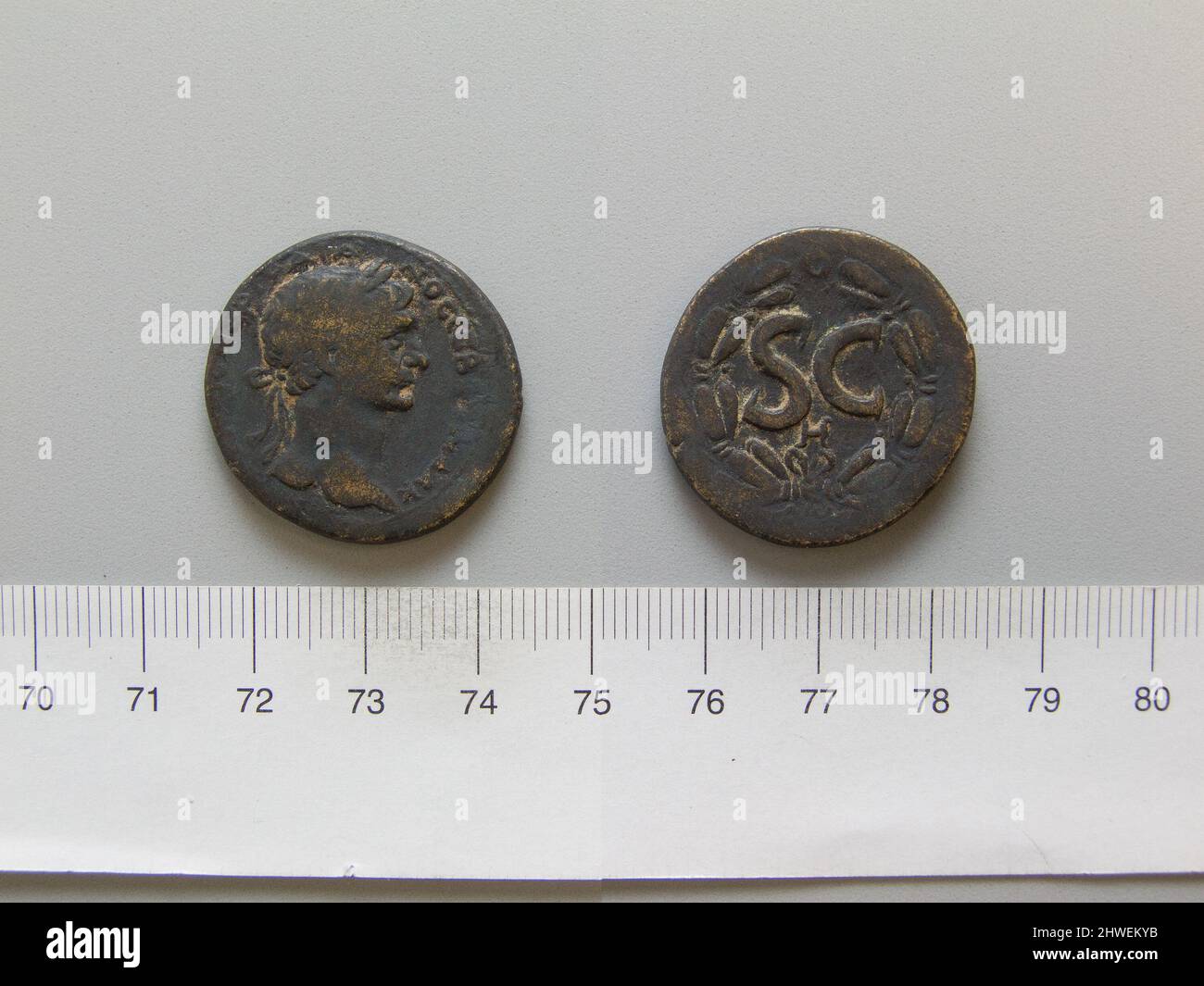 Dupondius of Trajan, Emperor of Rome from Antioch. Ruler: Trajan ...