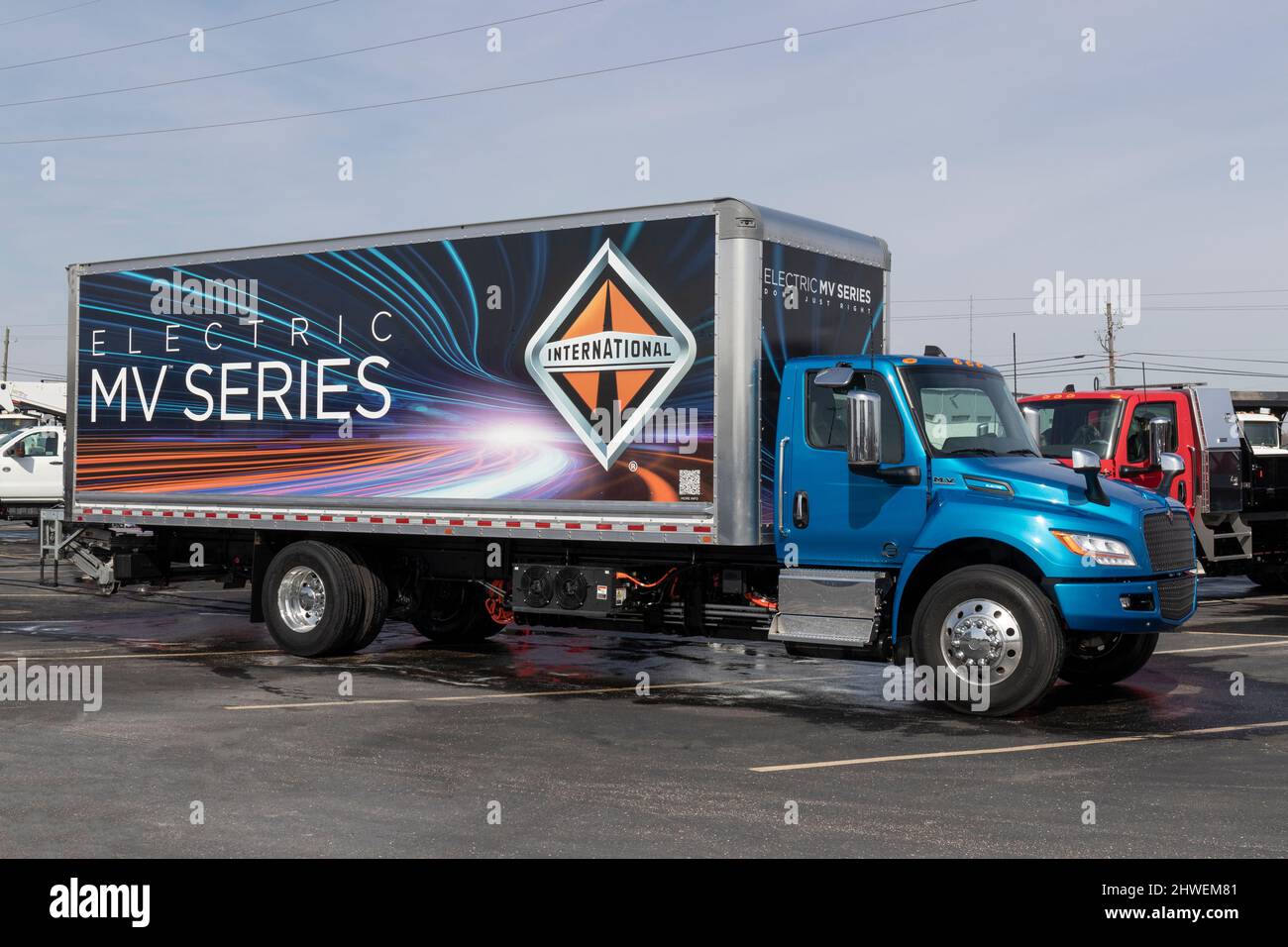 Indianapolis - Circa March 2022: Navistar International eMV Electric ... Indianapolis - Circa March 2022: Navistar International eMV Electric ...