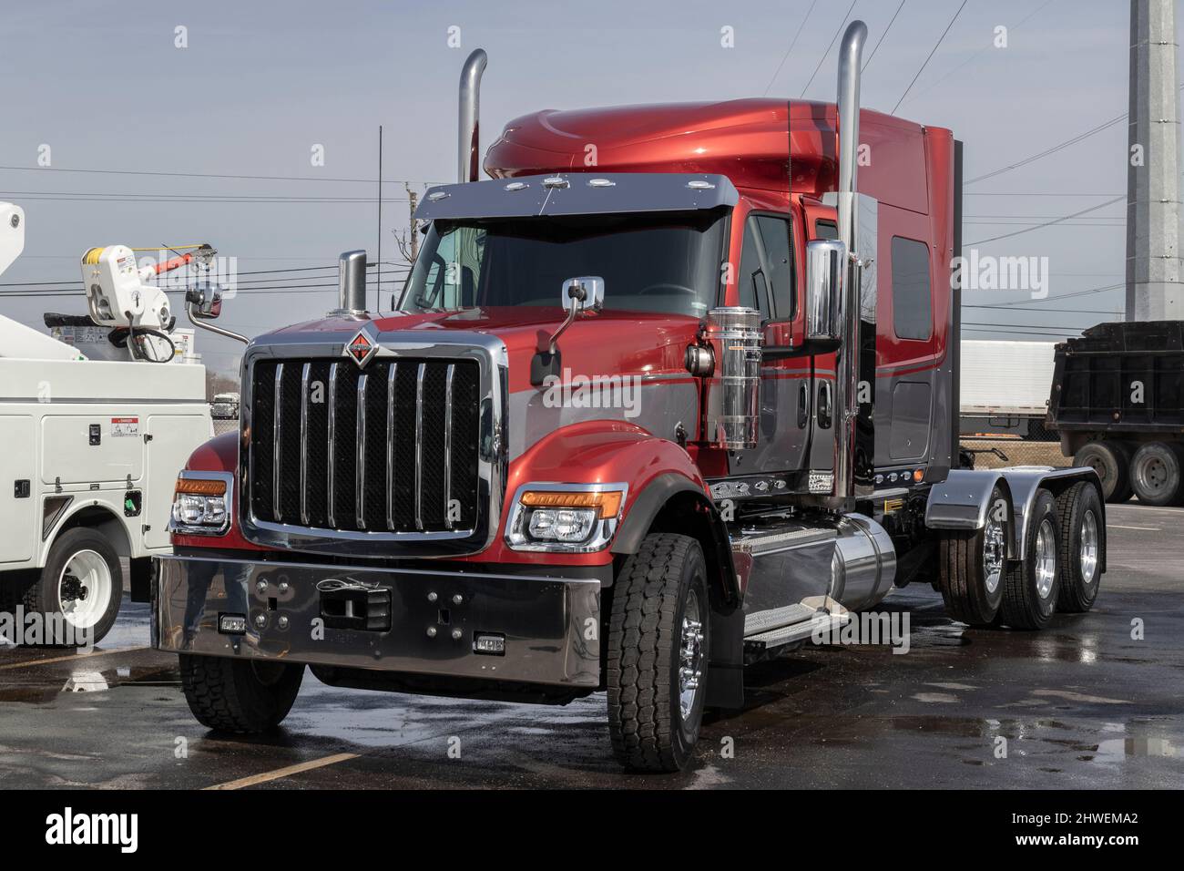 Indianapolis - Circa March 2022: Navistar International Semi Tractor ...