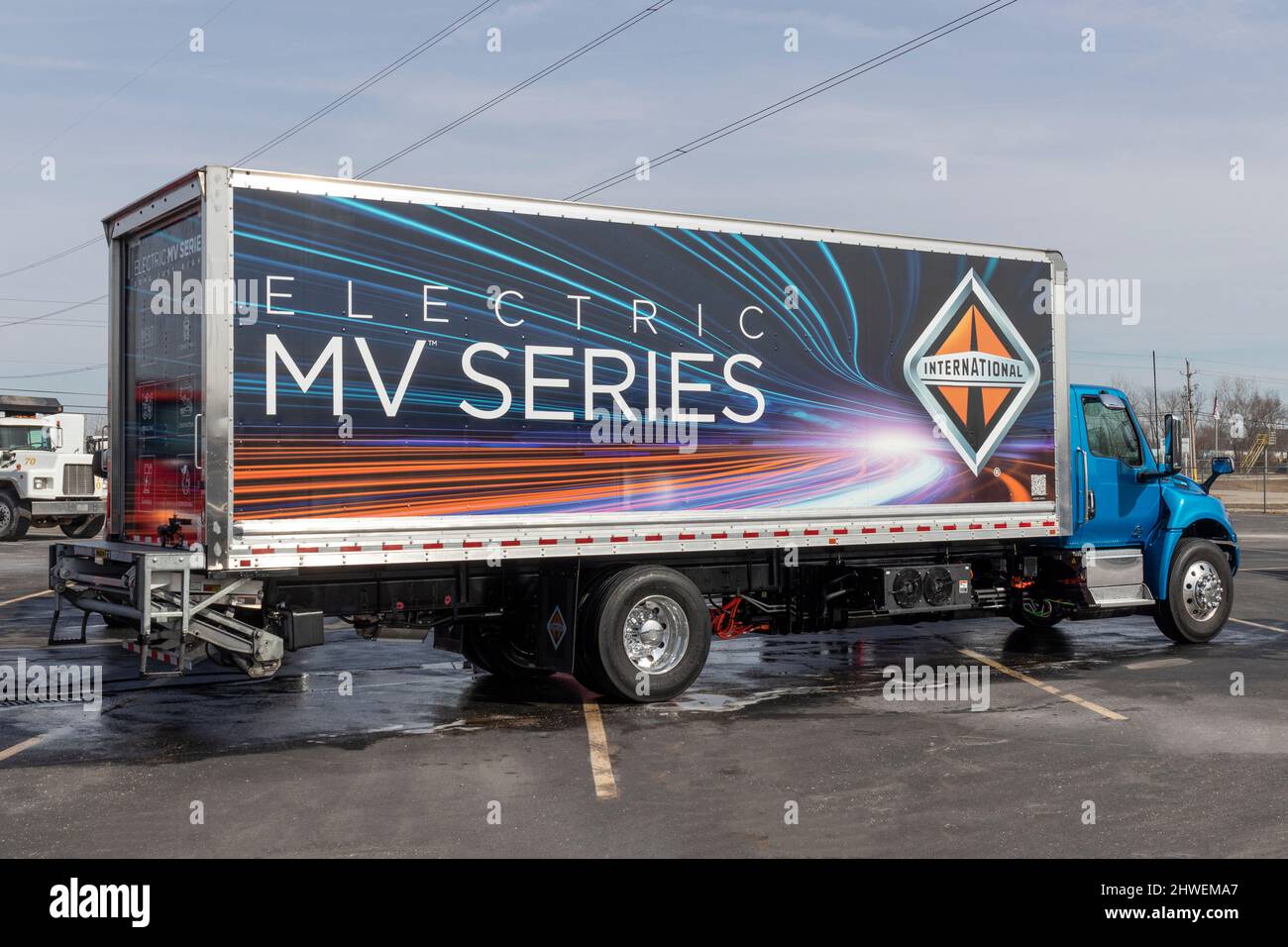 Indianapolis - Circa March 2022: Navistar International eMV Electric ... Indianapolis - Circa March 2022: Navistar International eMV Electric ...