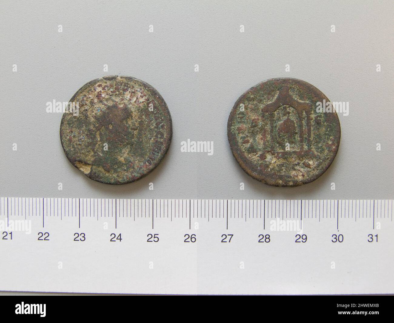 Dupondius of Volusianus, Emperor of the Roman Empire from Rome. Ruler ...