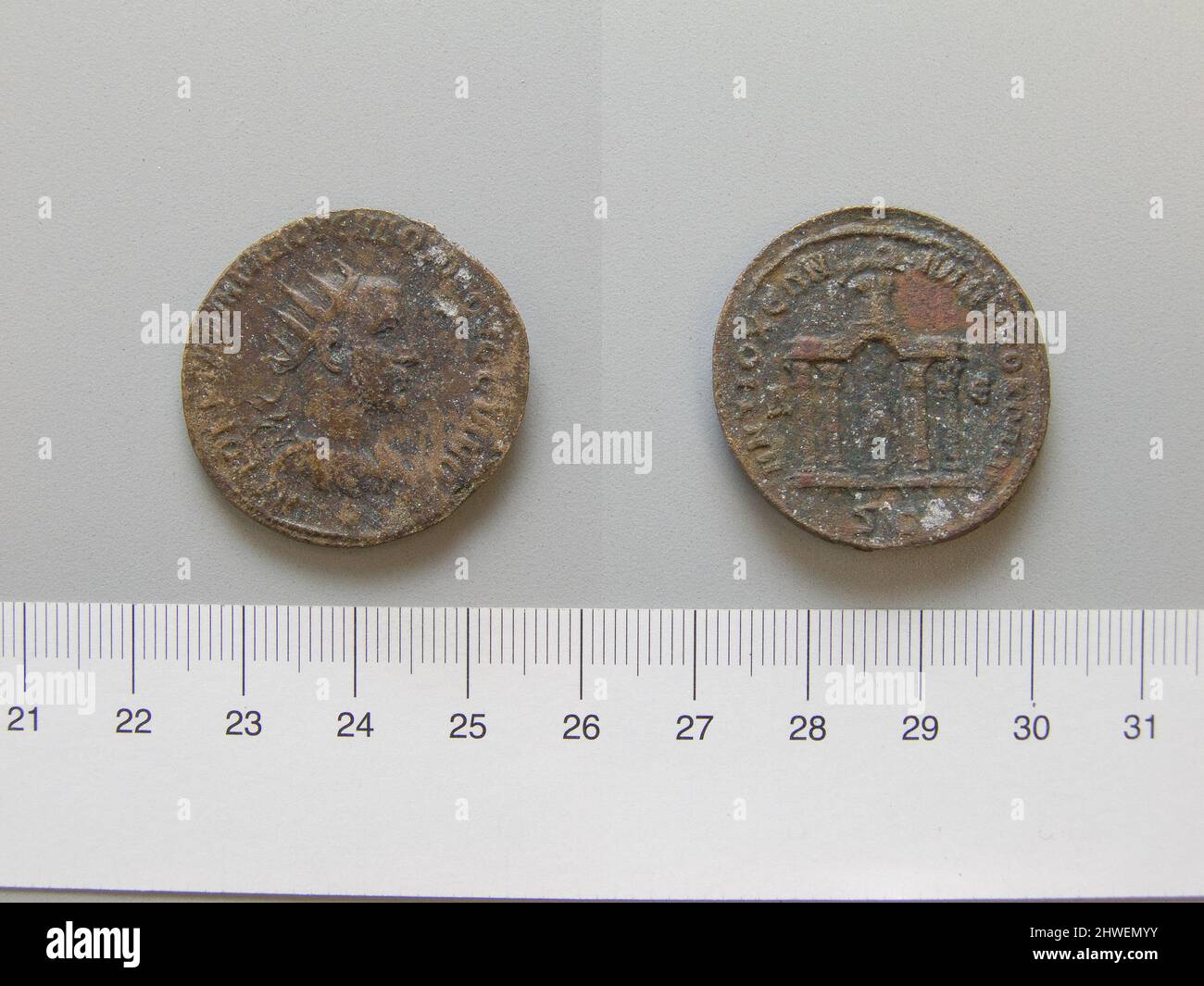 Dupondius of Volusianus, Emperor of the Roman Empire from Rome. Ruler ...
